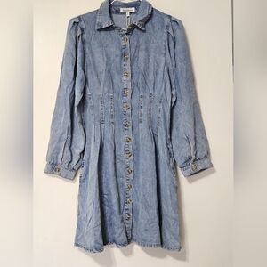 Heartloom | Dresses | Nwt Heartloom Lucia Light Blue Denim Mini Dress ...
